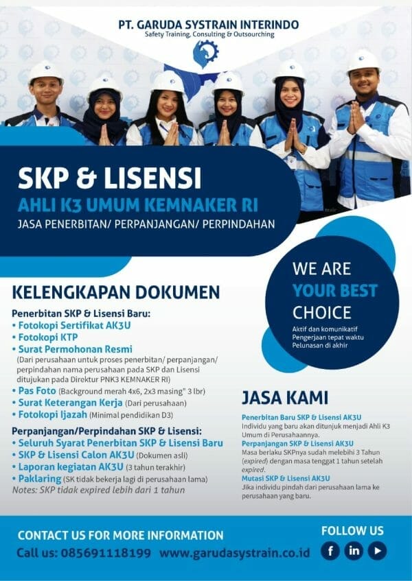Pendaftaran Pembuatan & Perpanjangan SKP & Lisensi | Garuda QHSE ... Pendaftaran Pembuatan & Perpanjangan SKP & Lisensi | Garuda QHSE ...