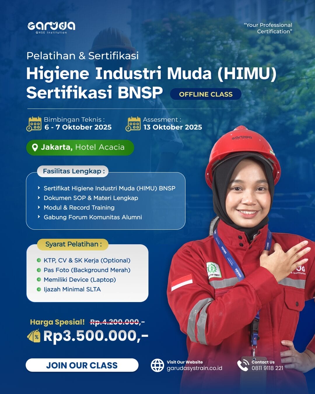Pelatihan Higiene Industri Muda (HIMU) Sertifikasi BNSP | Garuda QHSE ...
